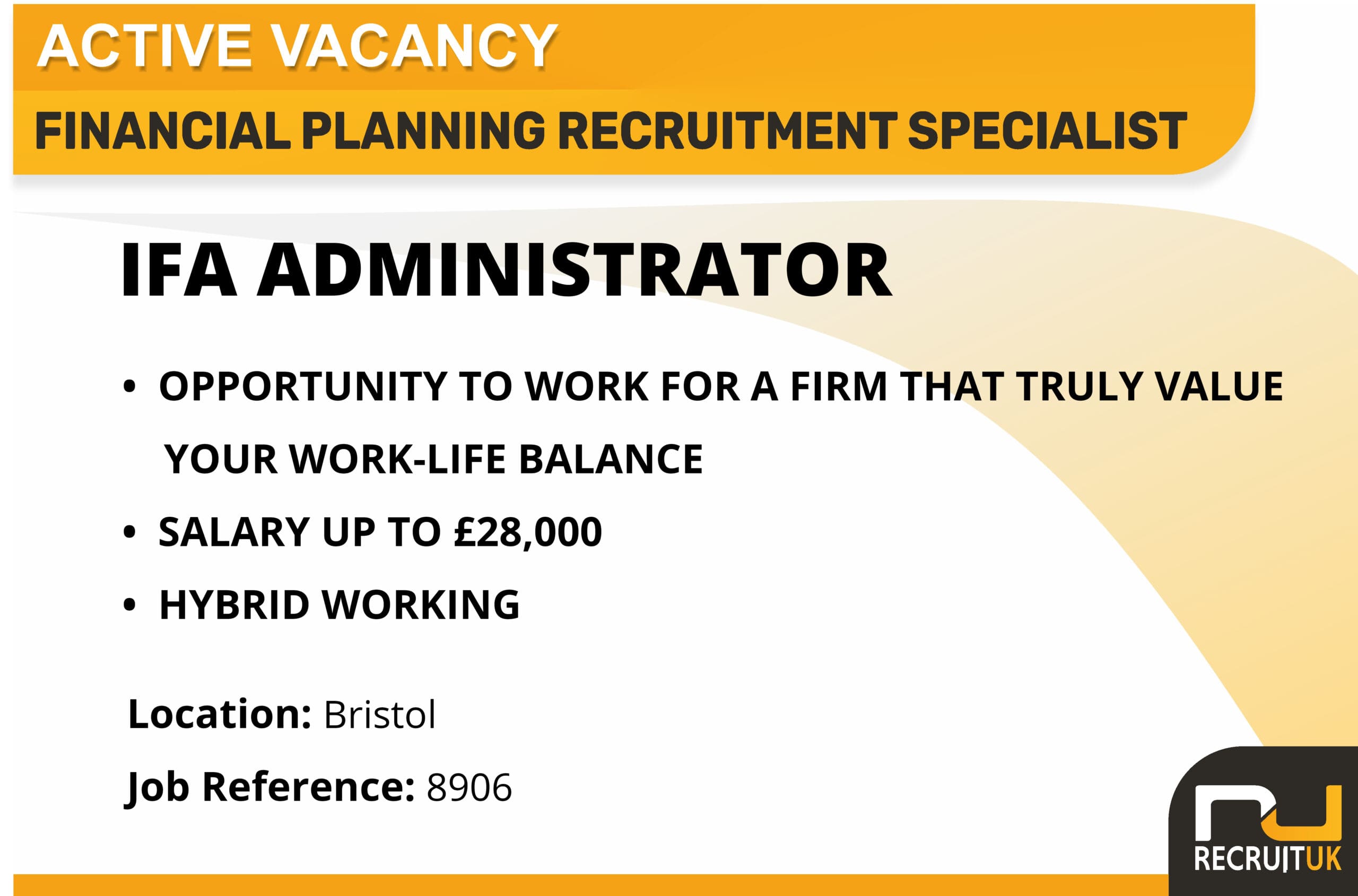 IFA Administrator in Bristol to join a Wealth Management Firm