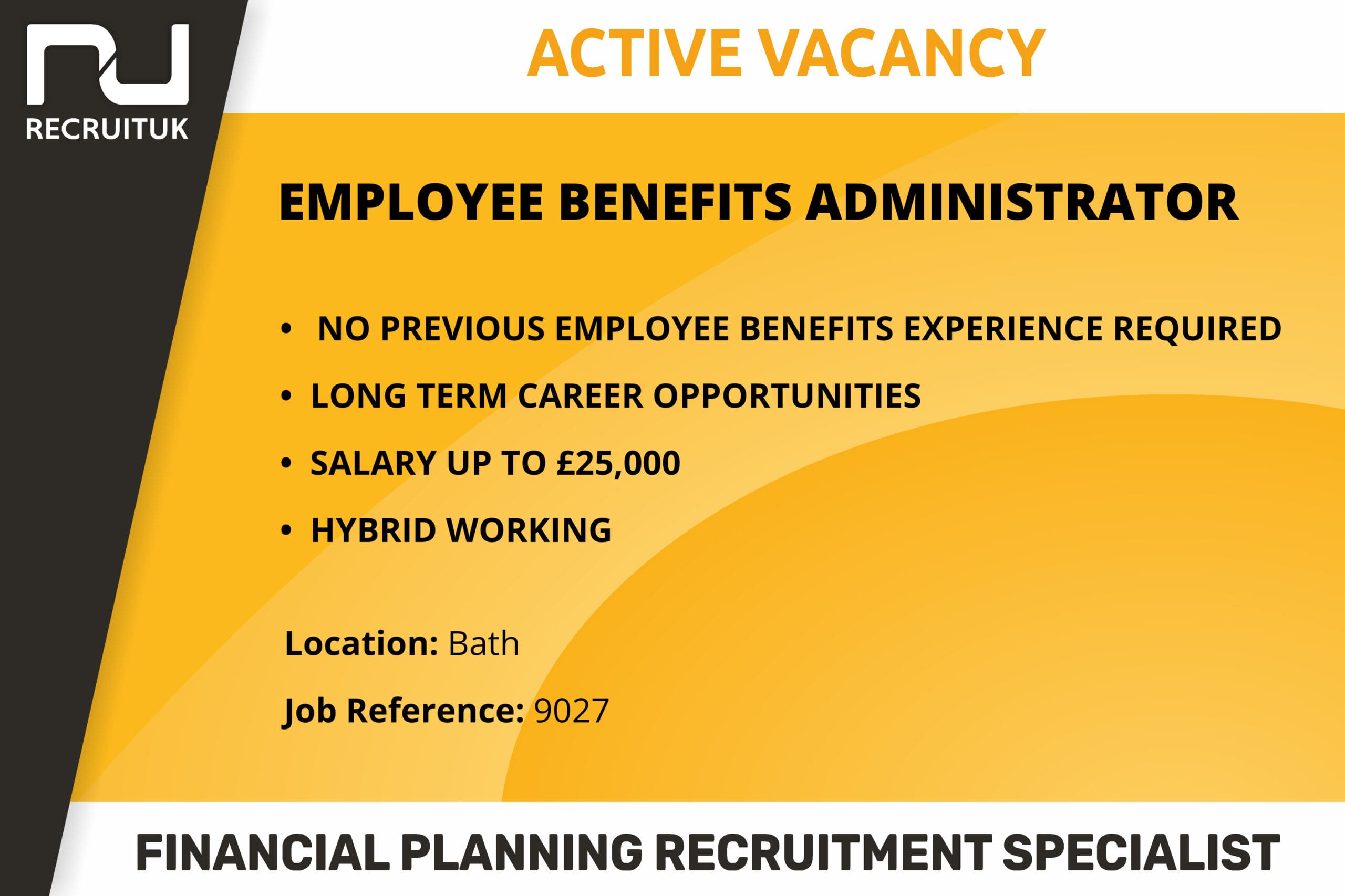 Employee Benefits Administrator in Bath to join a Financial Planning firm