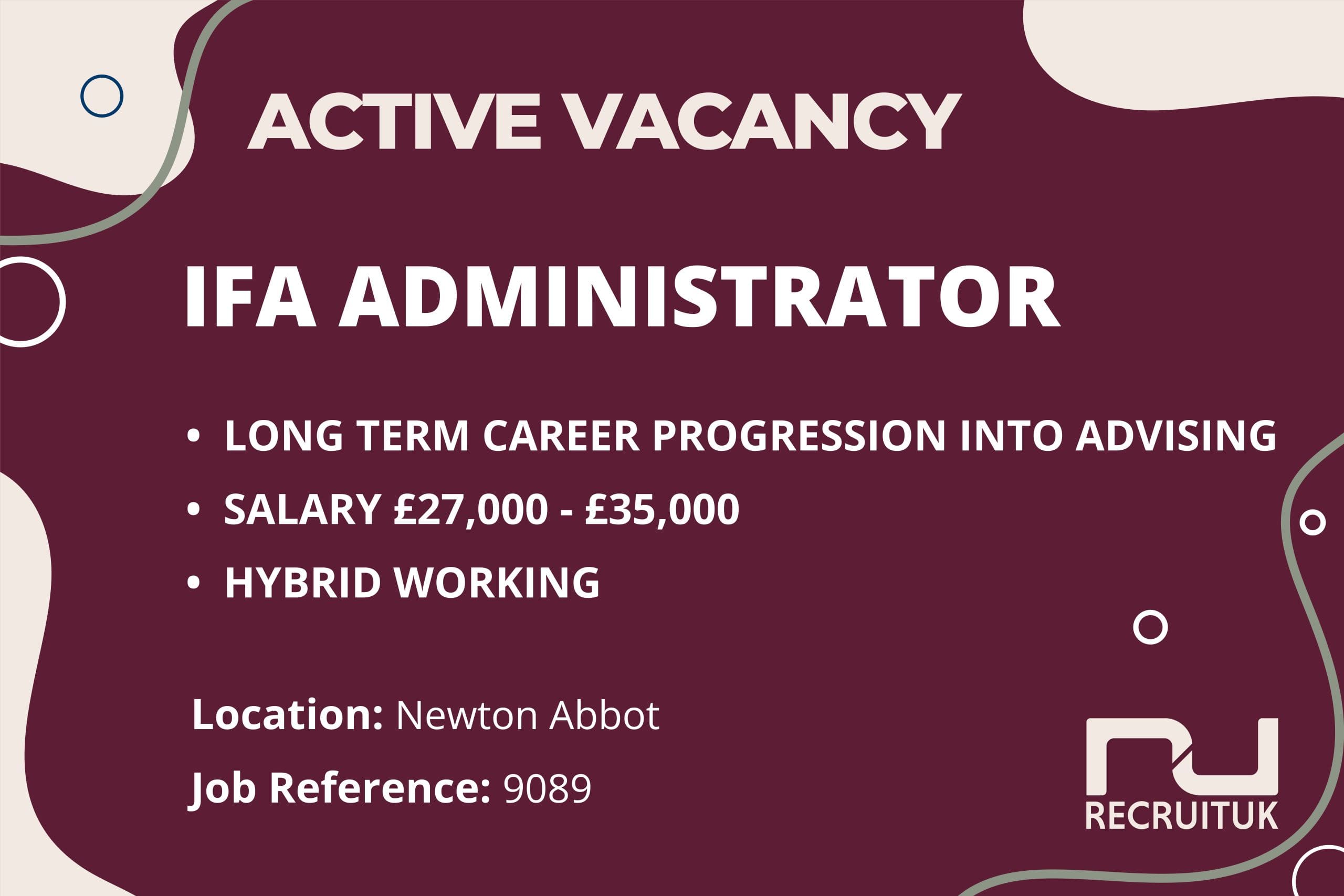 IFA Administrator in Newton Abbot to Join a Wealth Management Firm