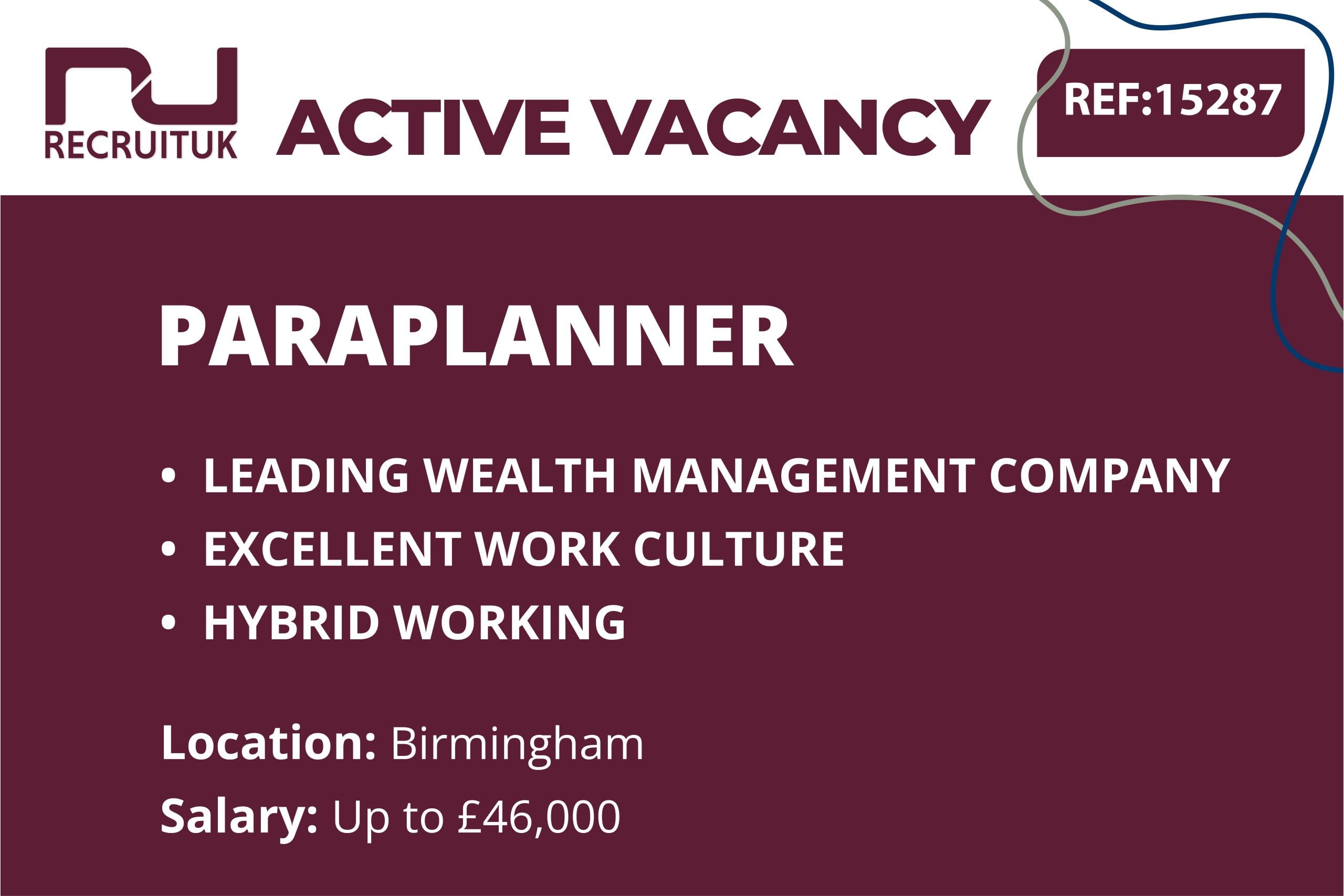 Diploma Qualified Paraplanner in Birmingham to join a wealth management ...